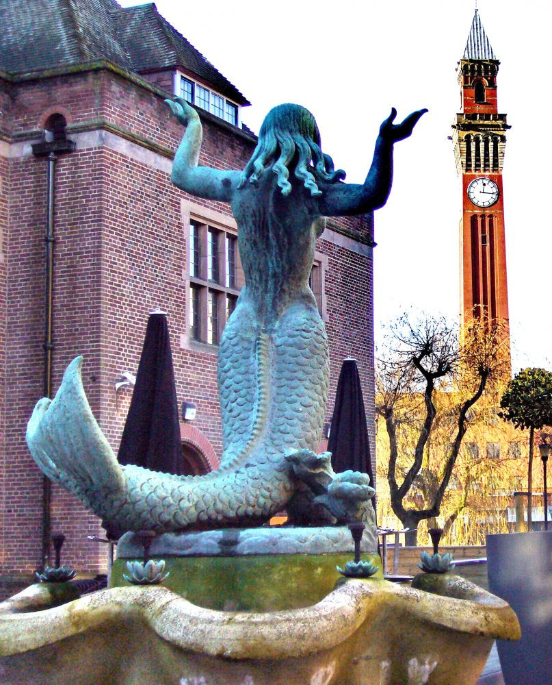 Birmingham University Mermaid by William Bloye - Mermaids of Earth