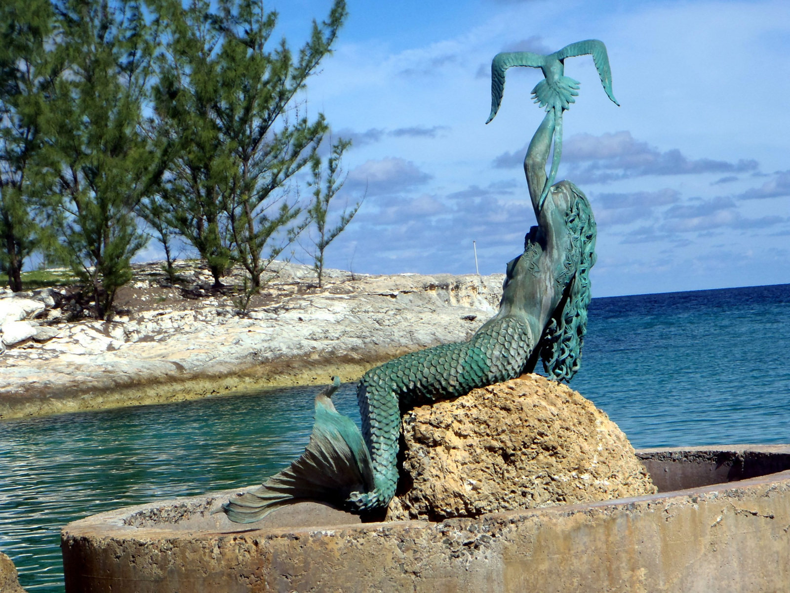The Mermaid Statue on Coco Cay in the Bahamas - Mermaids of Earth
